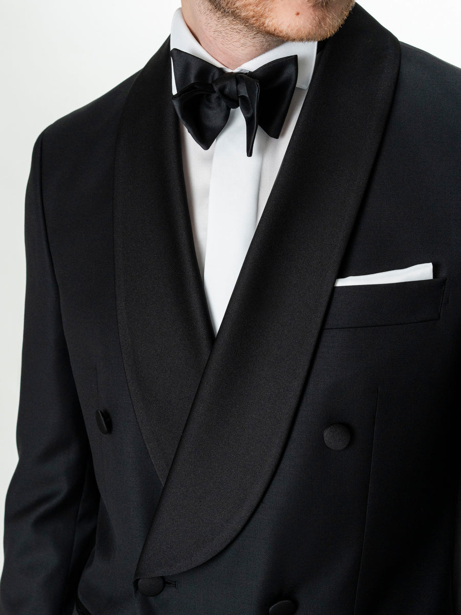 Tinuta Mire Ceremonie & Gala Negru Double Breasted 100% Lana Vitale Ba