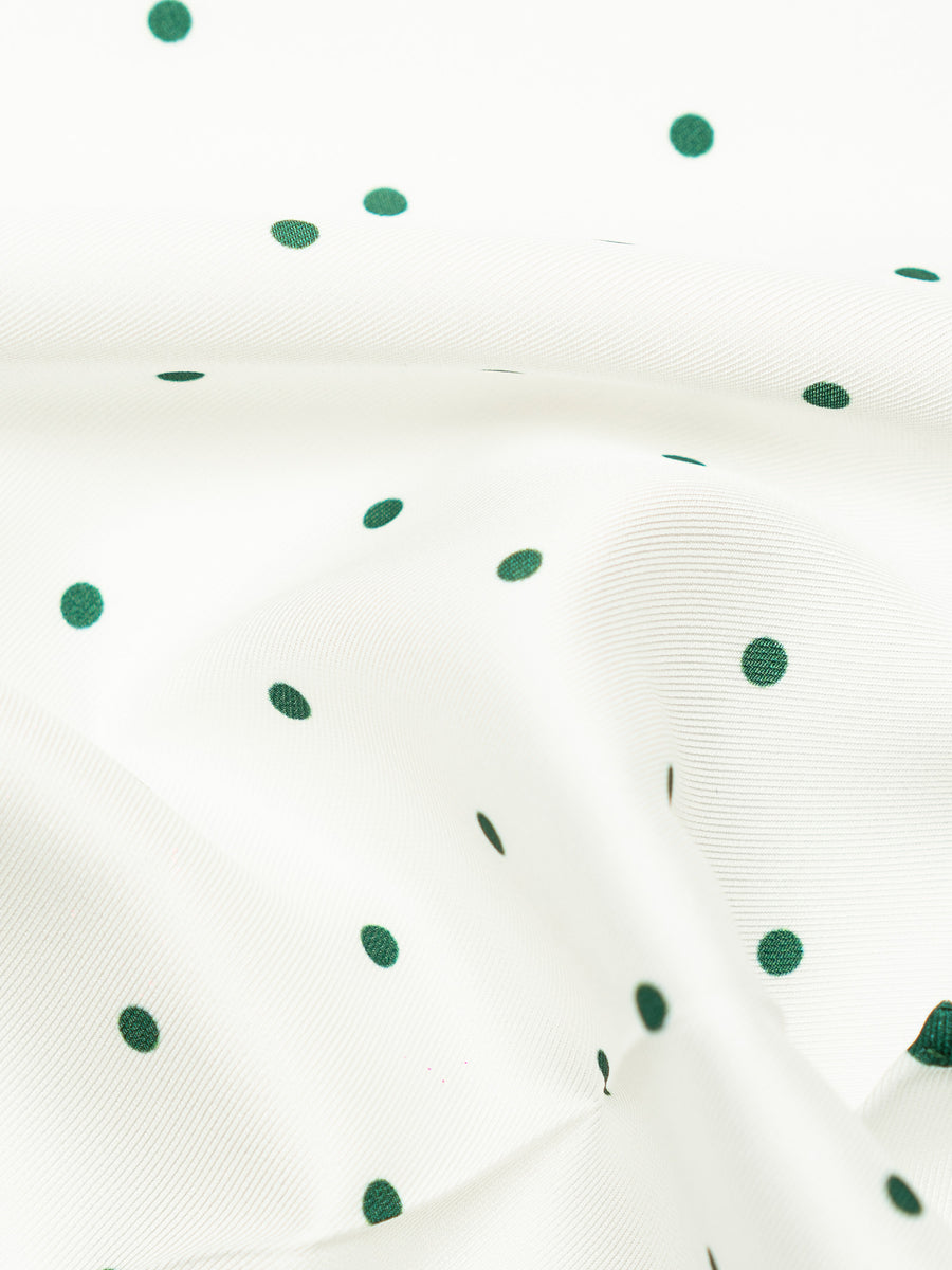 Batista Eleganta Alba cu Buline Verzi BMan366