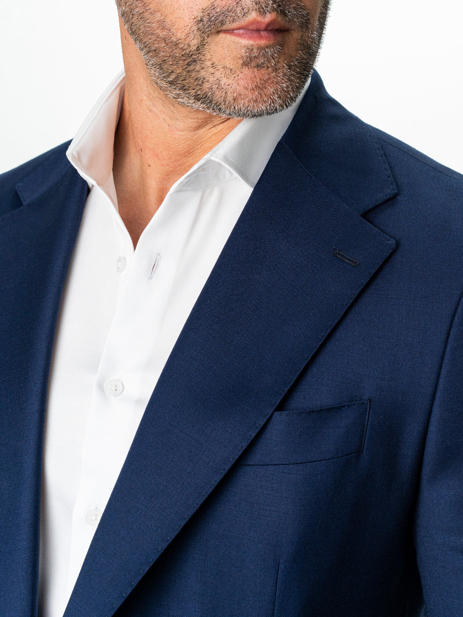 Costum Barbati Albastru Indigo 100% Lana Vitale Barberis 100'S BMan000