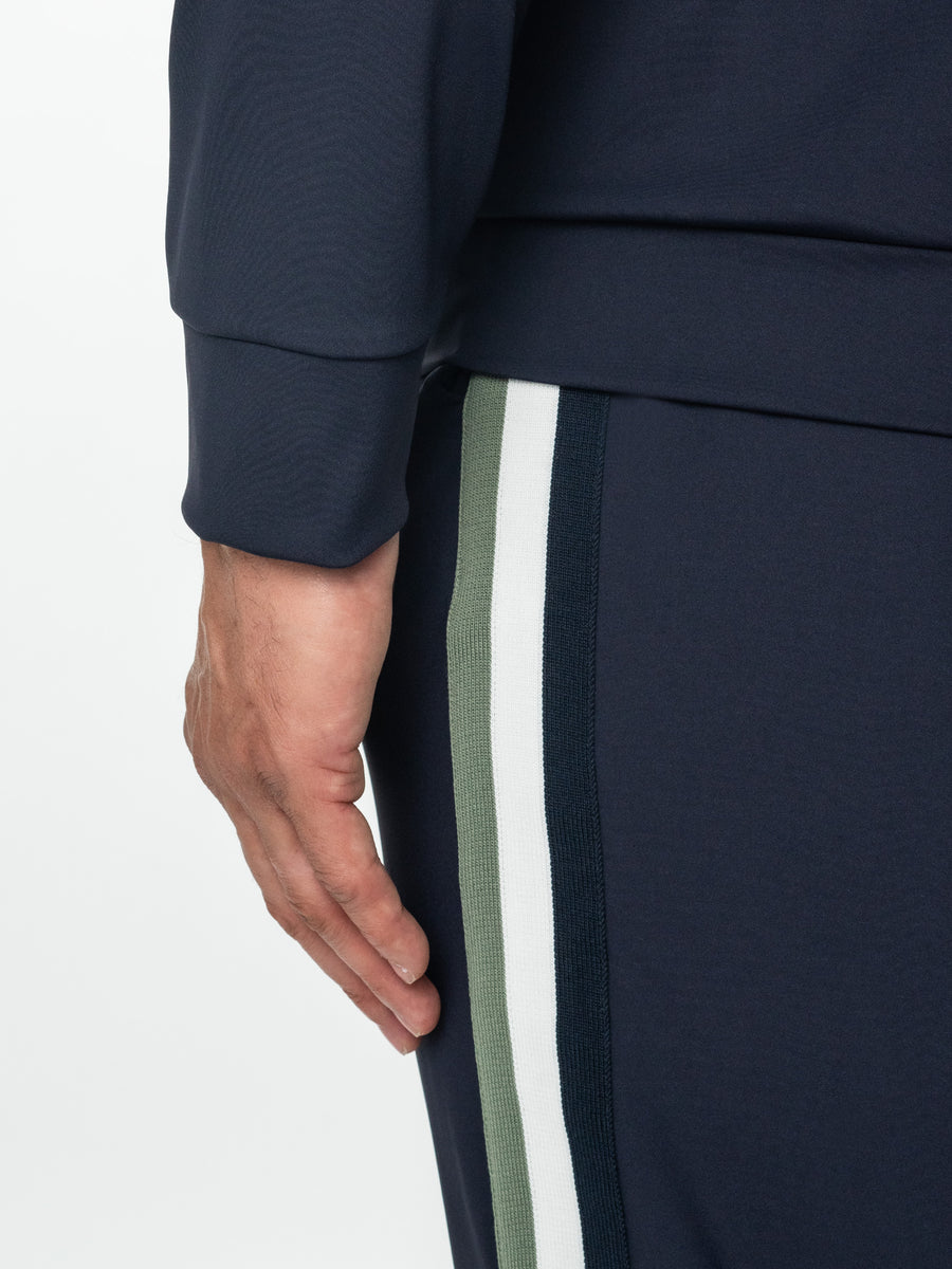 Trening Modern Casual Barbati Premium Bleumarin De Vara Din Matase & N