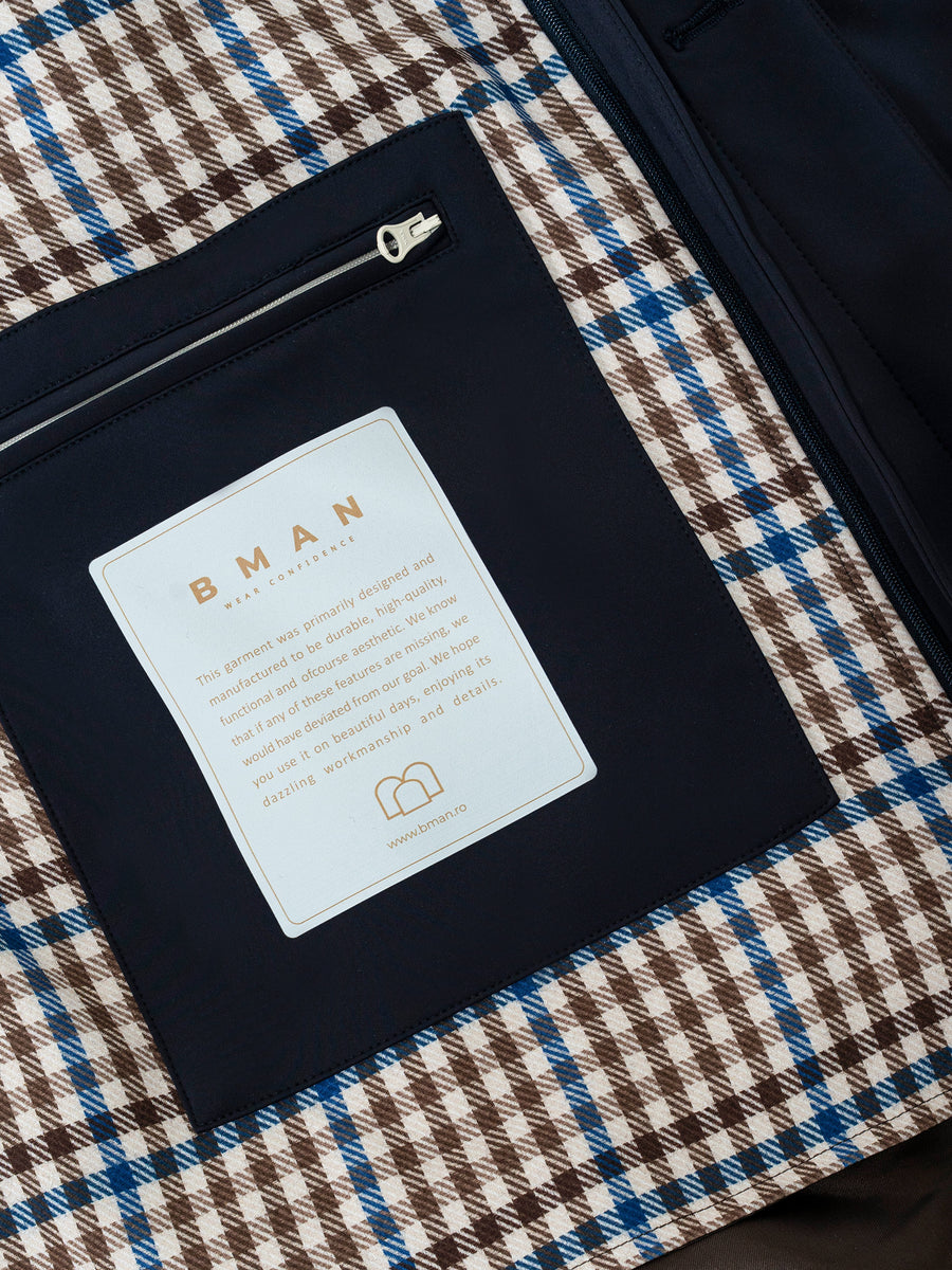 Geaca Tip Pardesiu Business Bleumarin BMan0001