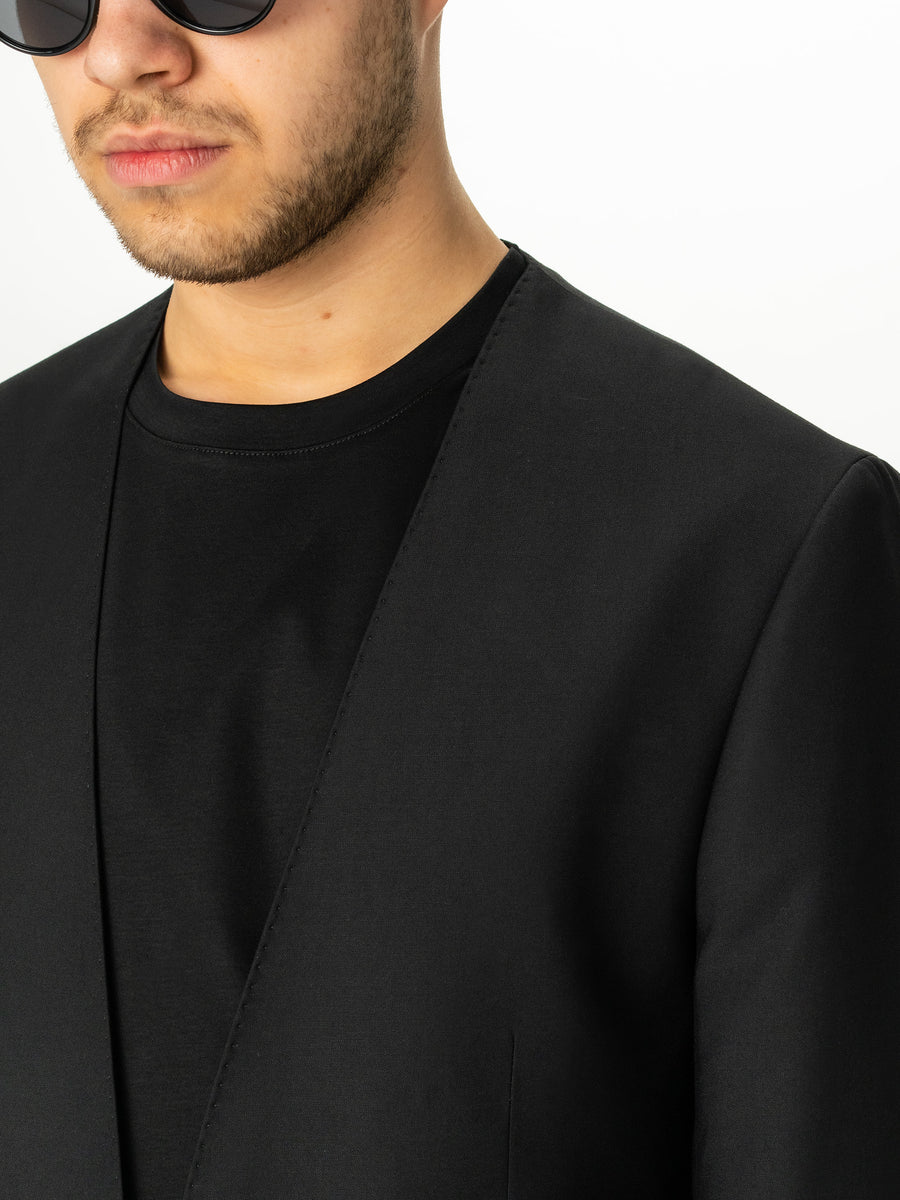 Costum Barbati Casual Modern Negru Verratti Rever Japonez BMan0025