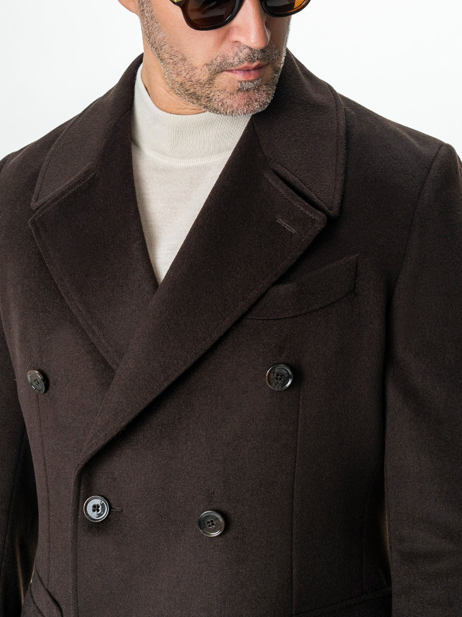 Palton Barbati Toamna-Iarna Maro Inchis Design Londonez BMan0002