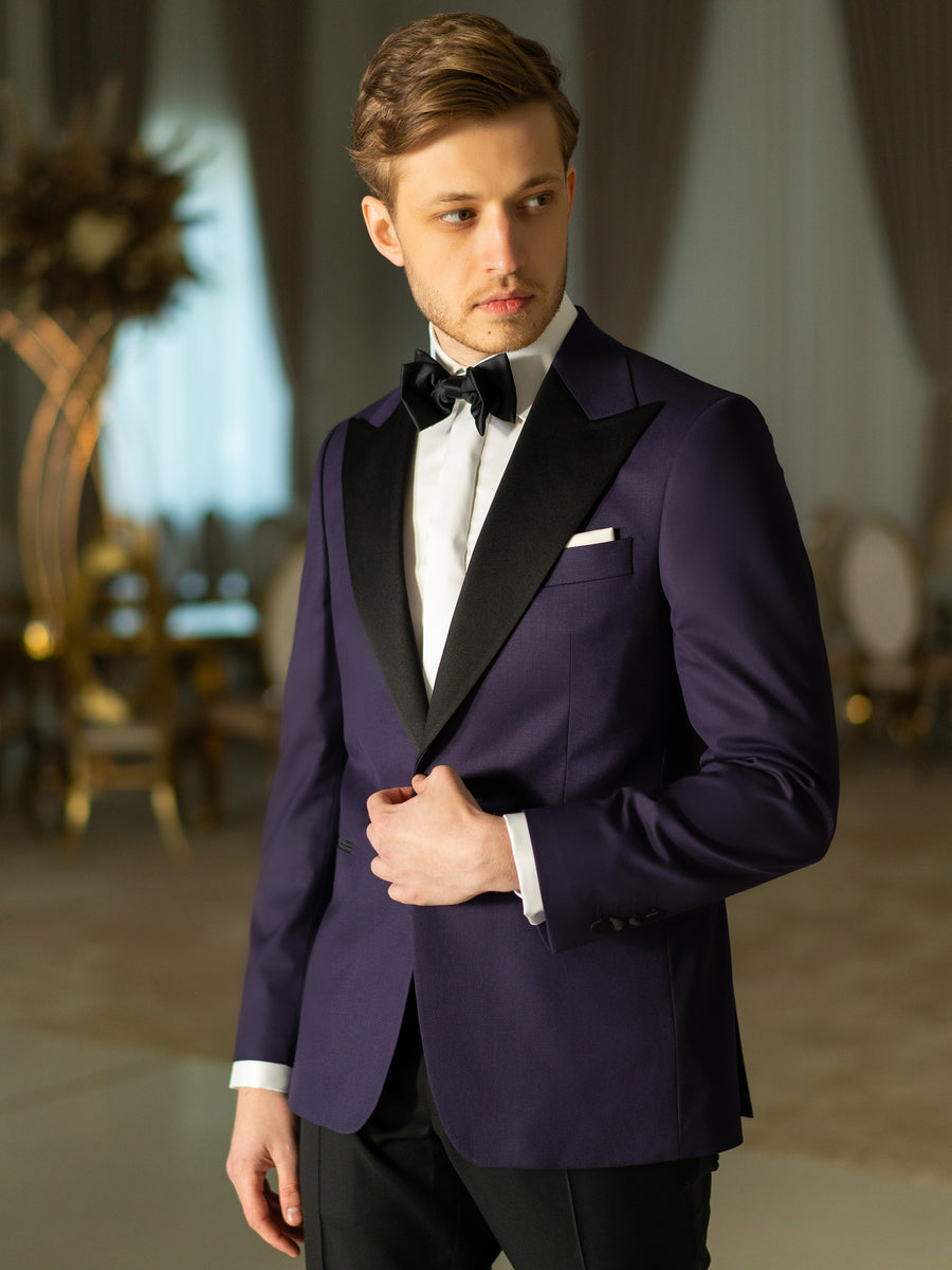 Tinuta Completa Mire Smoking Barbati Violet Formal Essential Gala & Ce
