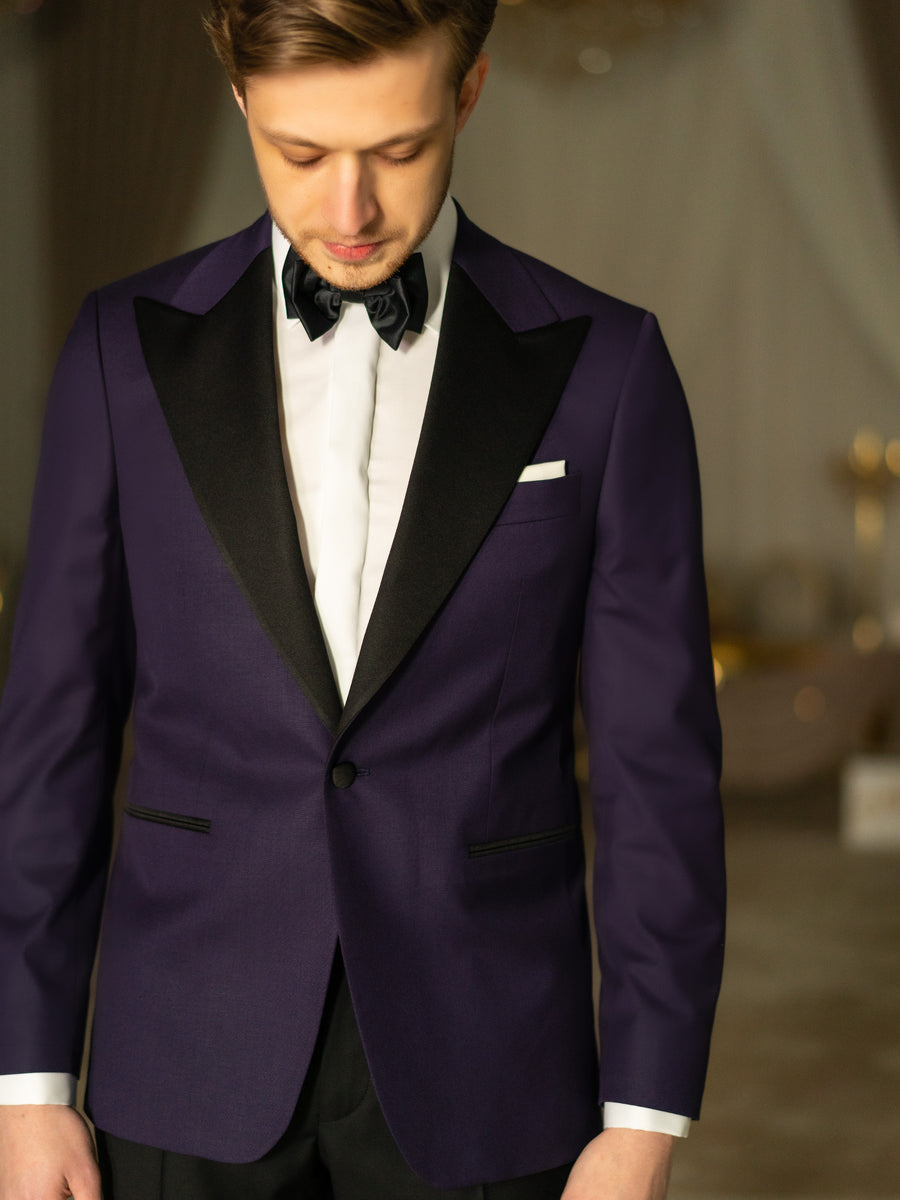 Tinuta Completa Mire Smoking Barbati Violet Formal Essential Gala & Ce