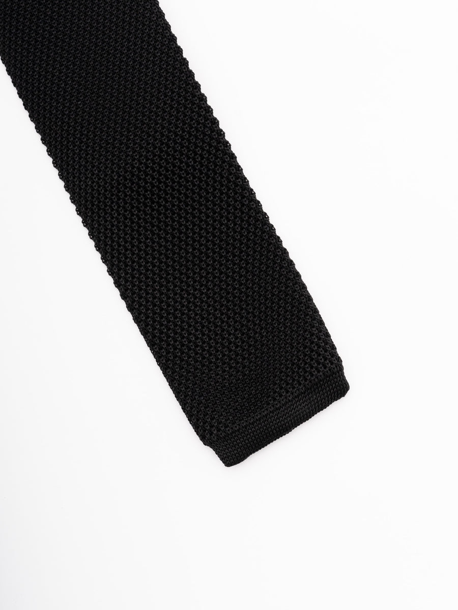 Cravata Barbati Neagra Tricotata Imprimeu Oxford BMan890